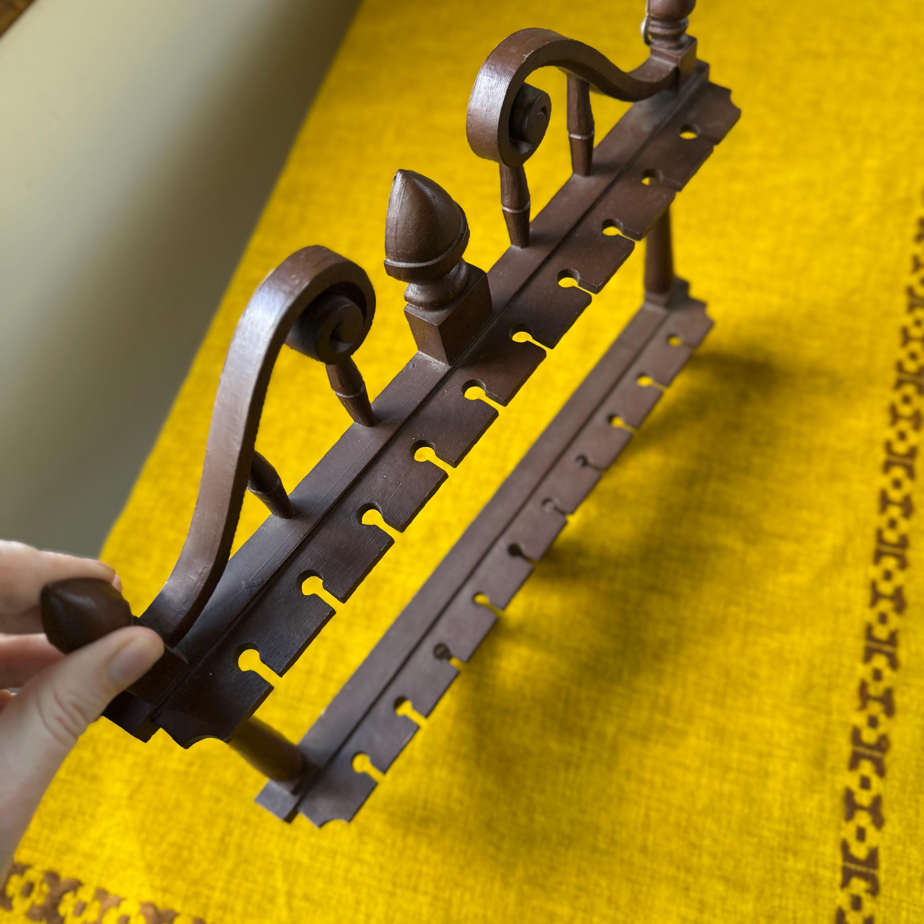 Vintage Syroco Souvenir Spoon Rack - 20 Slot Rack - Etsy