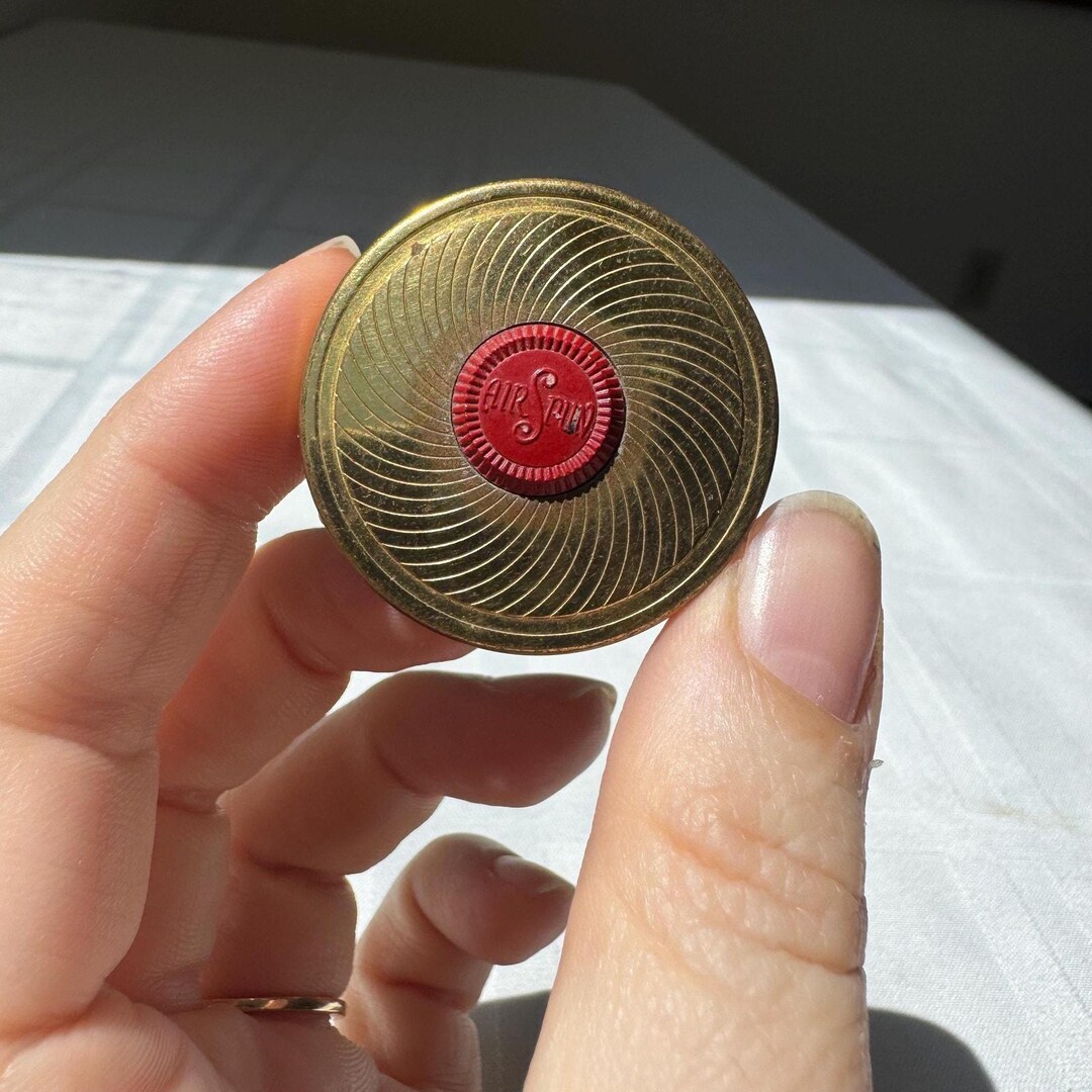 Vintage Coty Sub-deb Air Spun "cassis" Rouge Compact - Etsy