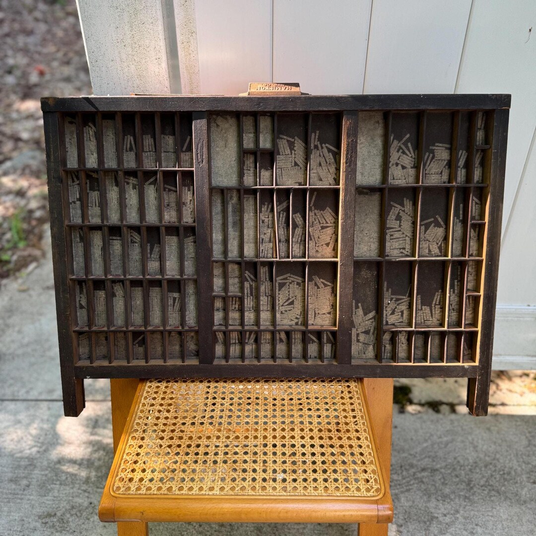 Antique Hamilton Mfg. Co. Printer's Tray #59 - Etsy