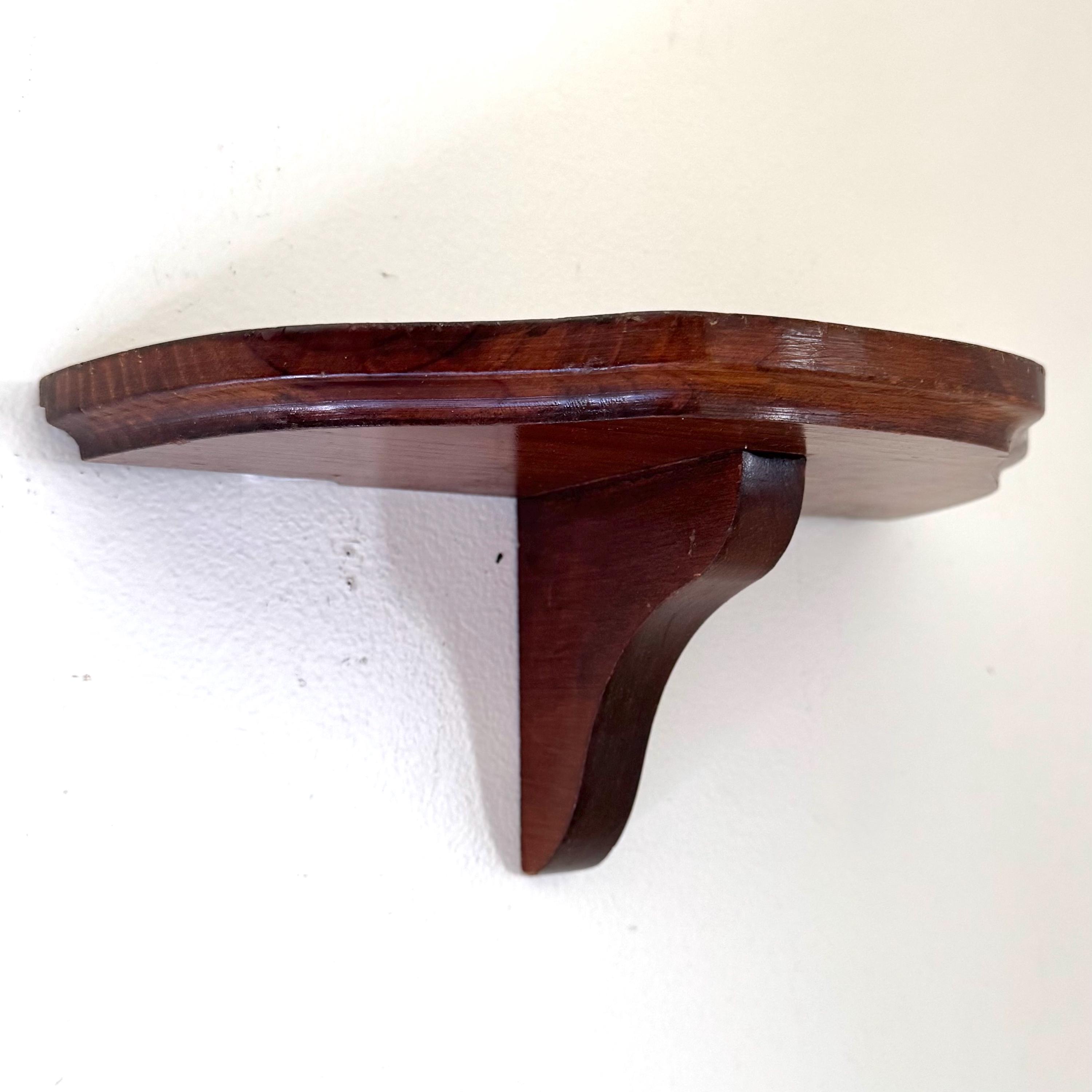 Vintage Wooden Corbel Shelf With Plate Groove - Etsy