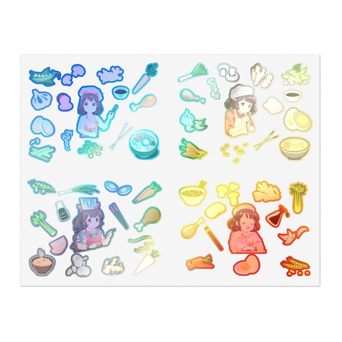 Kawaii Ramen Sticker Sheet: Noodle & Food Planner Stickers - Etsy