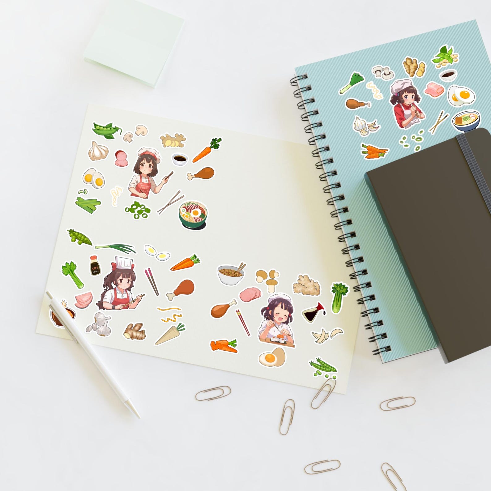 Kawaii Ramen Sticker Sheet: Noodle & Food Planner Stickers - Etsy