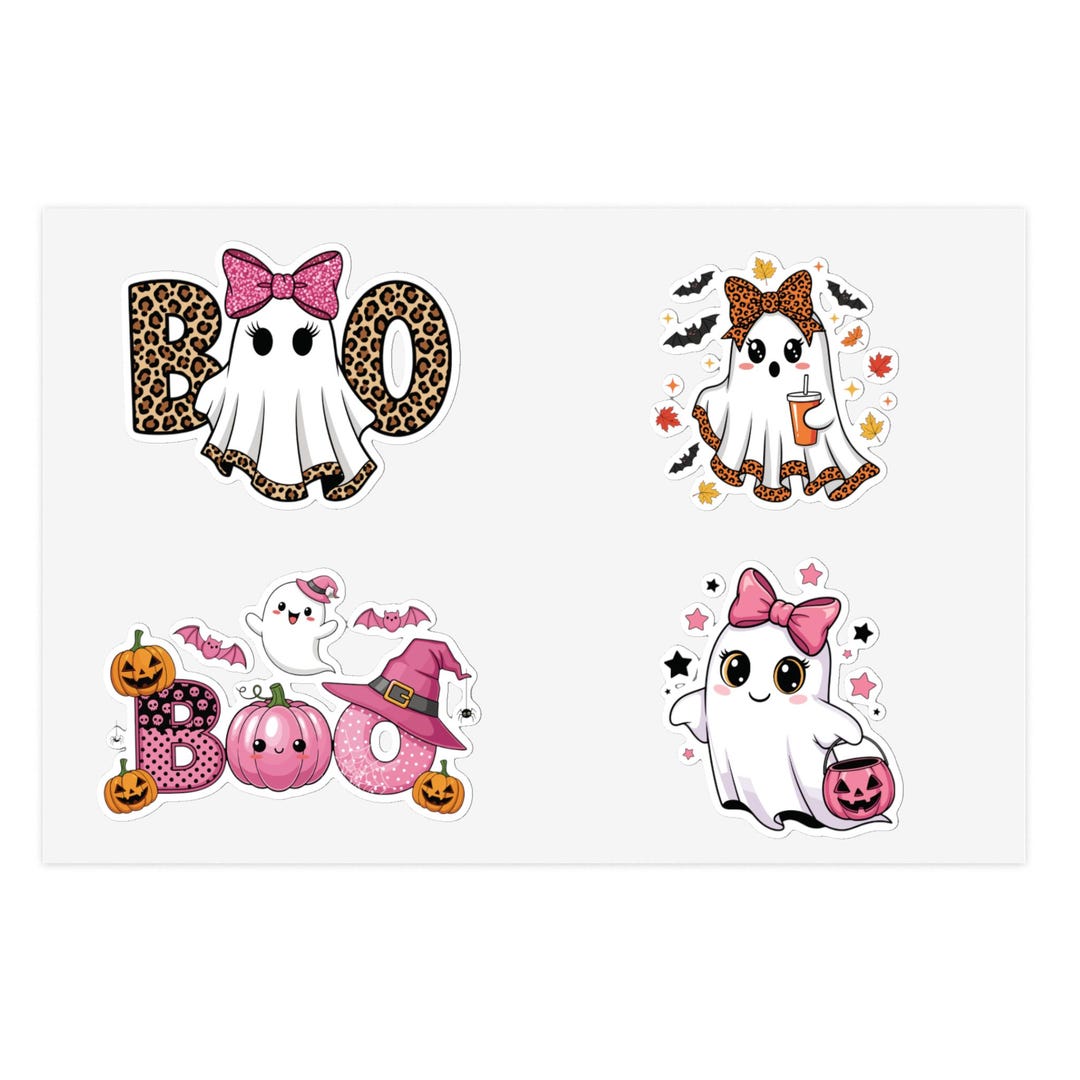 Ghost Sticker Sheet, Halloween Planner Stickers, 5-pack - Etsy
