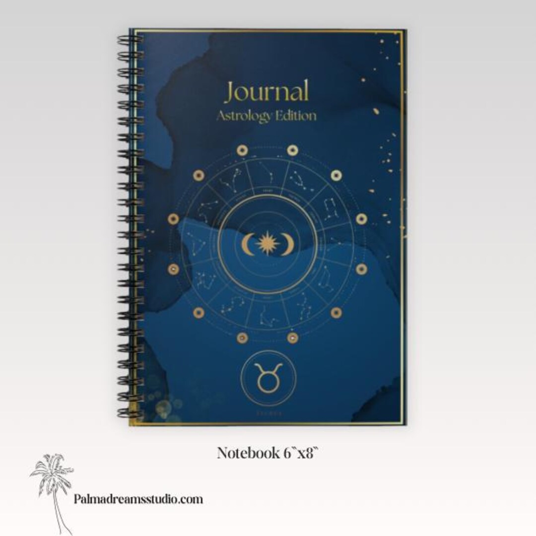 Taurus Astrology Spiral Notebook, Ruled Journal for Zodiac Lovers - Etsy