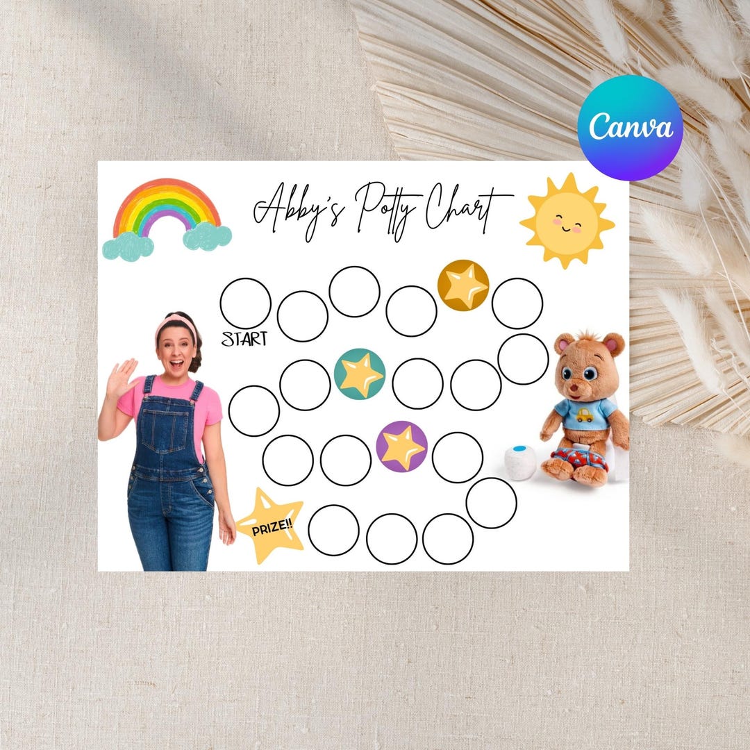 Ms. Rachel Potty Chart | Toddler Training Reward (instant Download) - Etsy