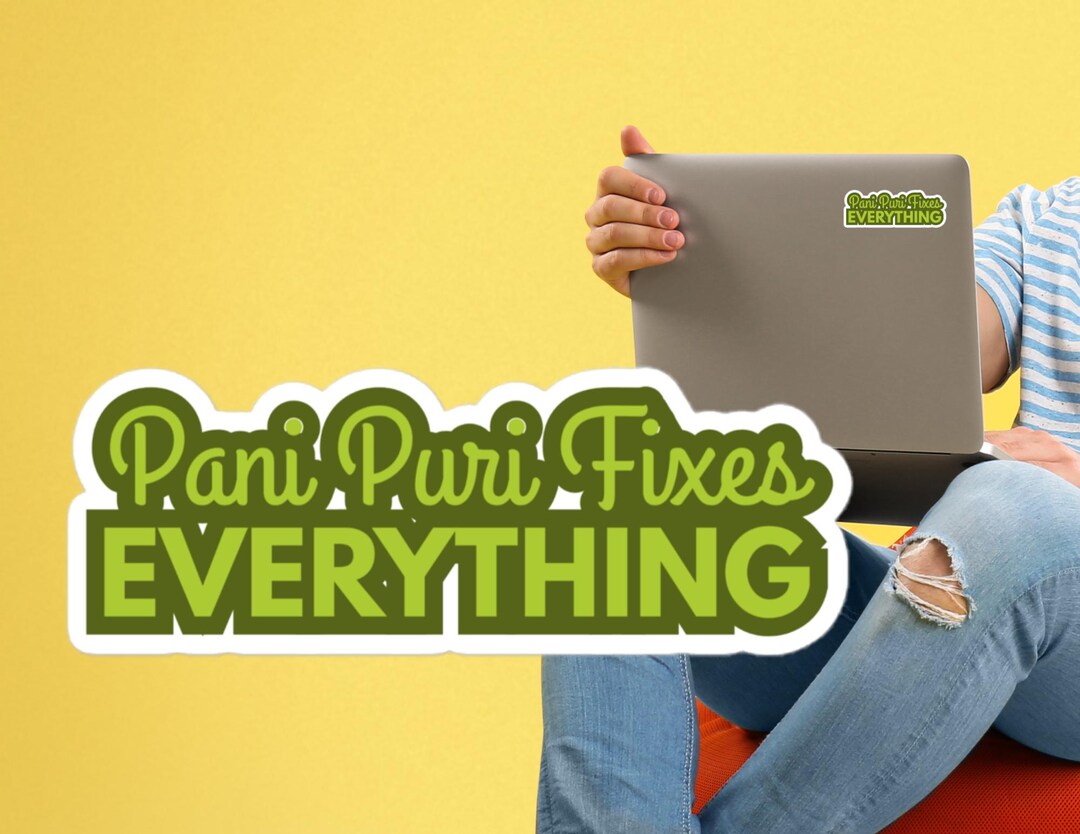 Pani Puri Fixes Everything Stickers - Etsy