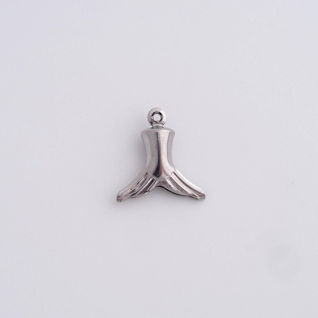 20 Pcs Steel Fishtail Charms,stainless Steel Fishtail Pendant,diy ...