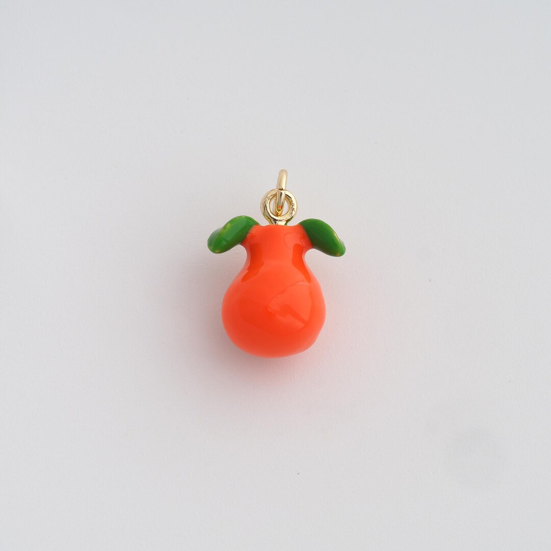 Gold Enamel Gourd Charms,18k Gold Filled Gourd Pendant,diy Jewelry ...