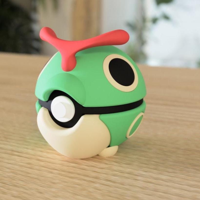 Pokemon Character Pokeball Collection GEN 1 | 3D Printed Display Set ...