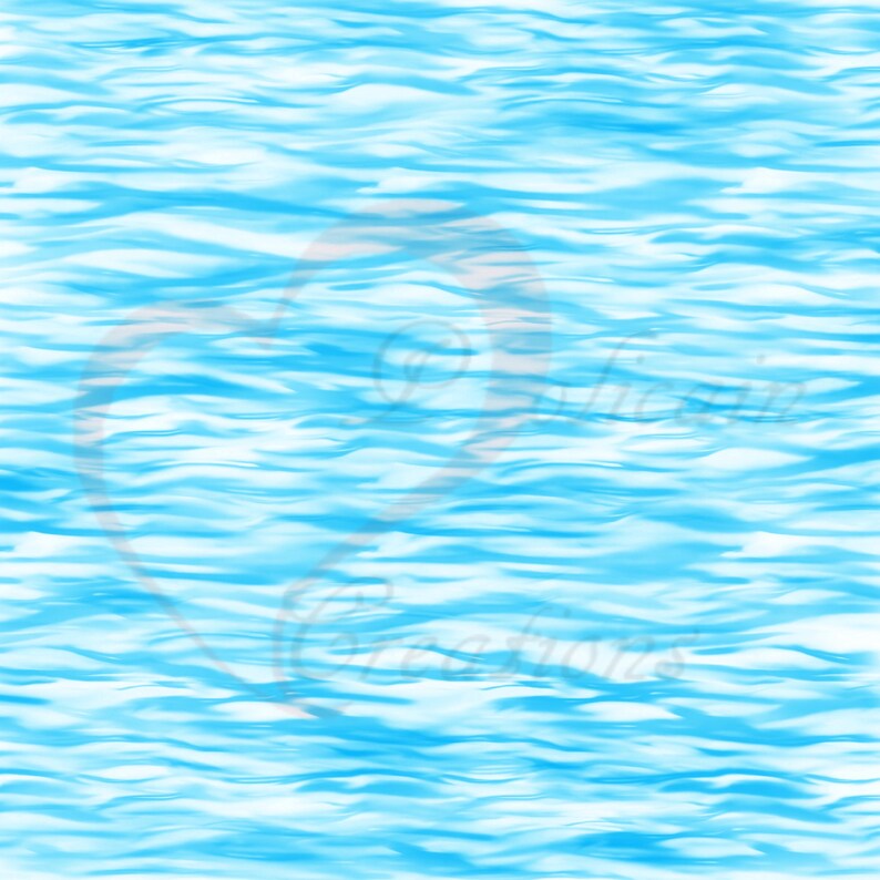 Blue Water Ripple Effects Digital Paper: Ocean Textures for ...