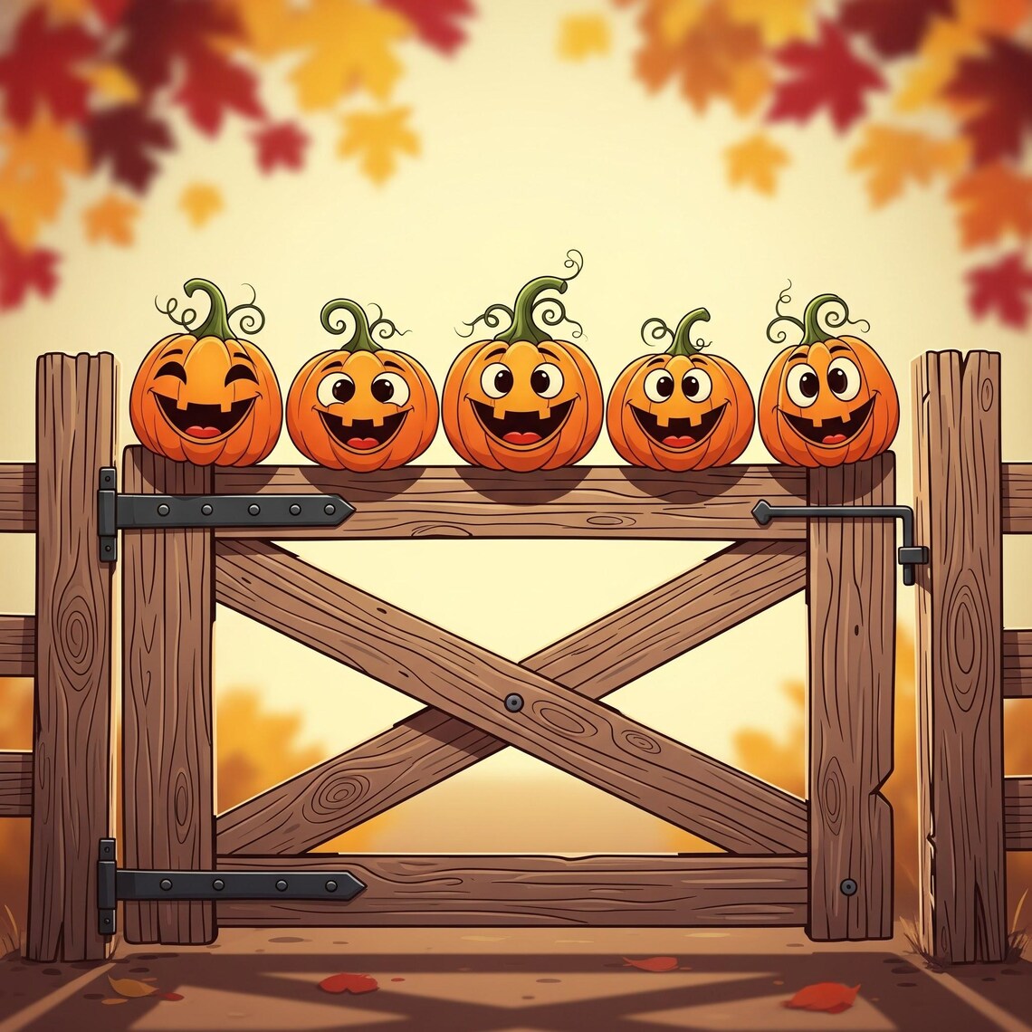 Halloween Yoga - Five Little Pumpkins - Etsy