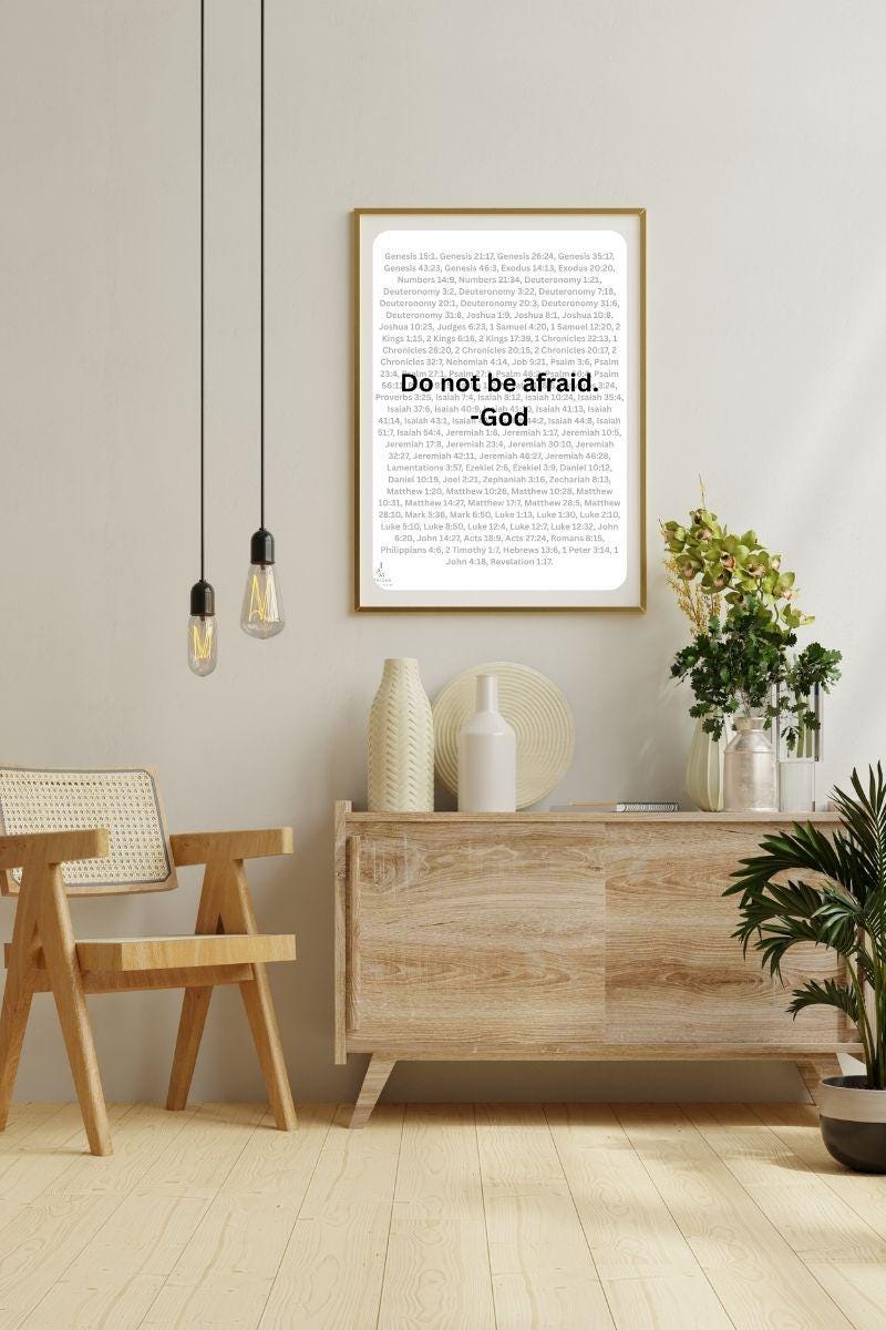 Do Not Be Afraid - Etsy