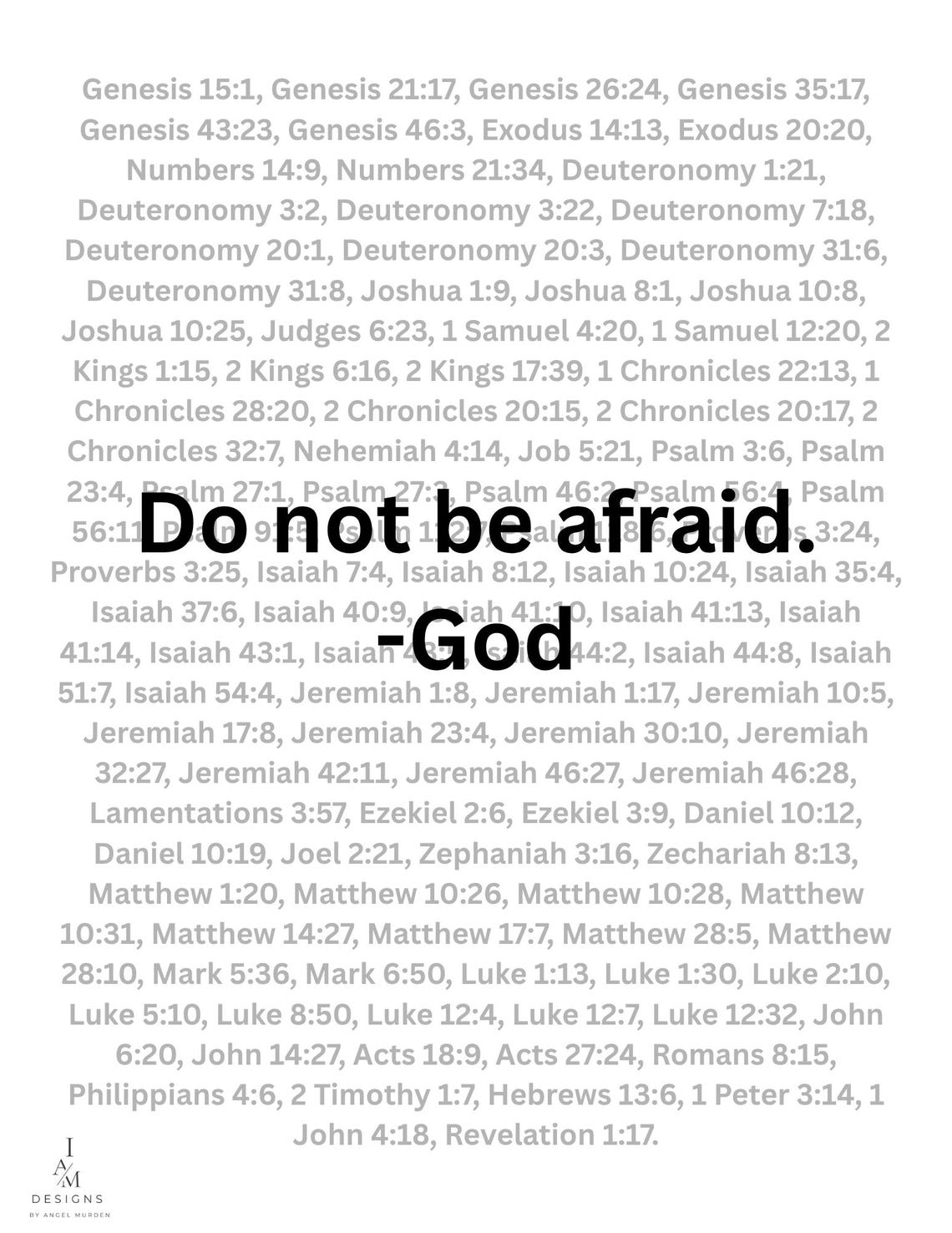 Do Not Be Afraid - Etsy