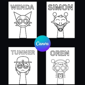 horror simon coloring pages