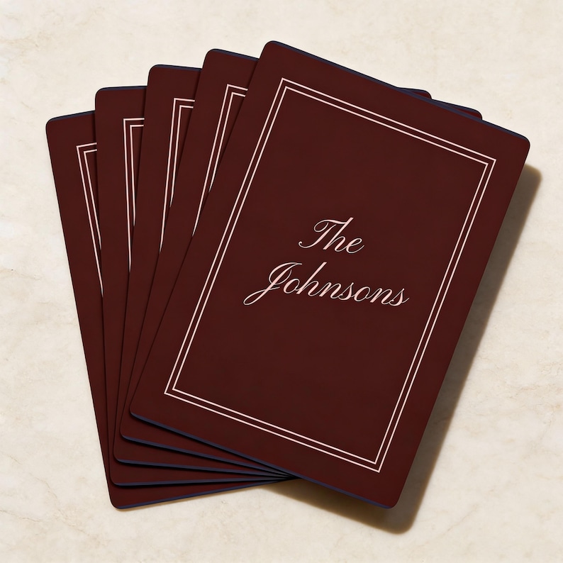 Personalized Playing Card Game Night Family Gift Custom Deck Poker Set ...
