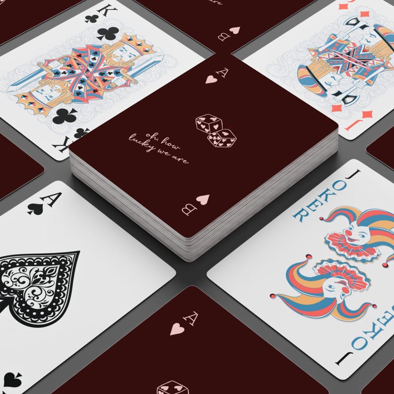 Custom Playing Card Deck Design Wedding Favor Game Night Gift ...