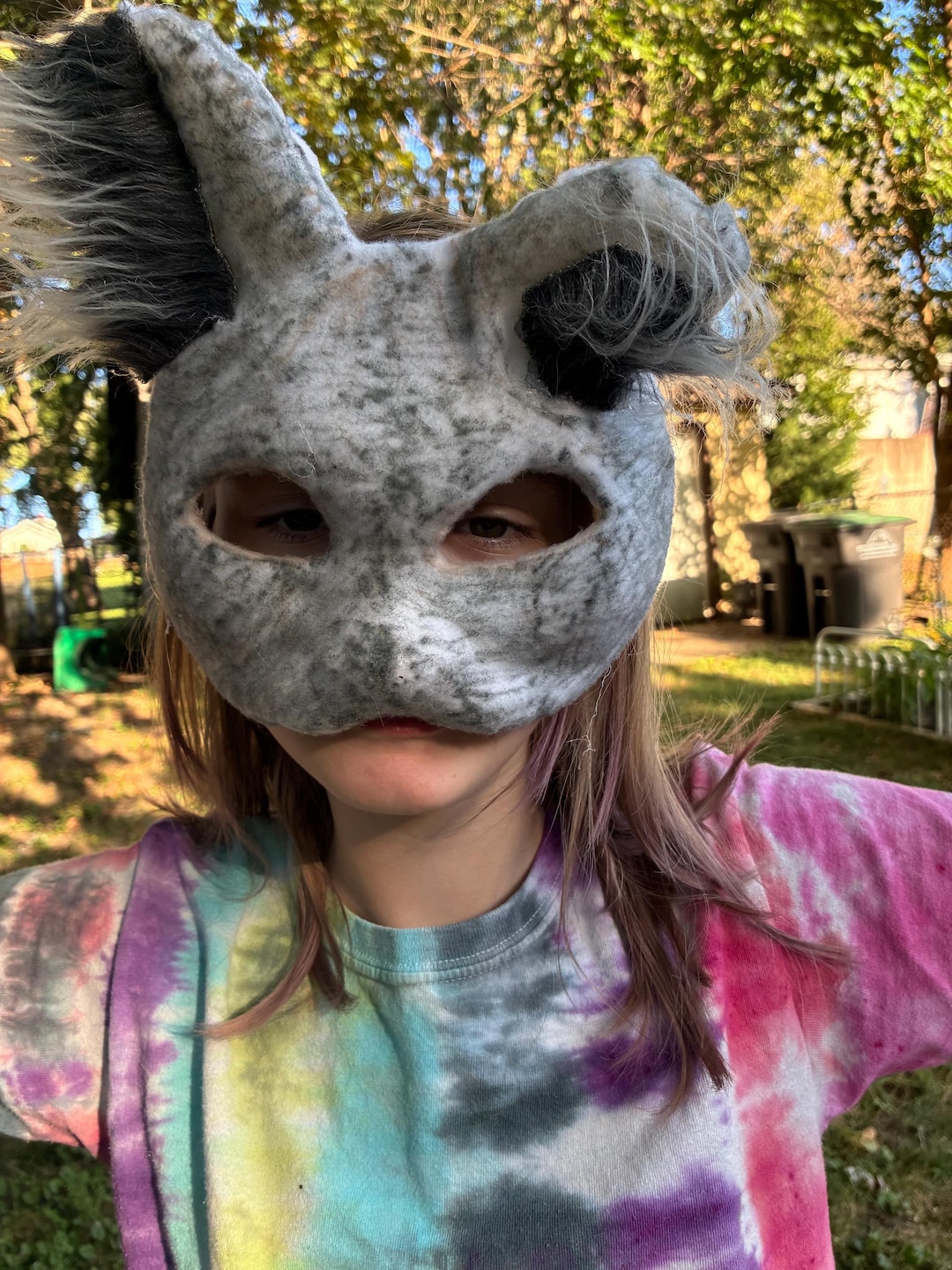 Grey Cat Mask - Etsy