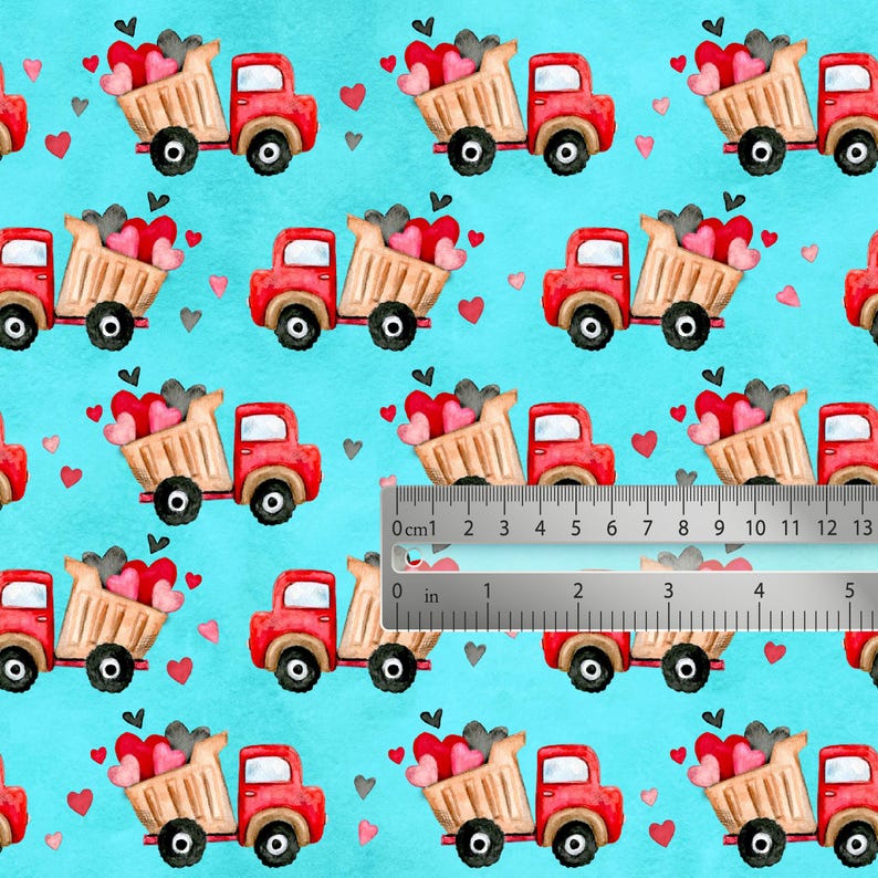 Love Bus Fabric | Car Fabric | for Sewing & Crafts| Sold From Half Yard ...