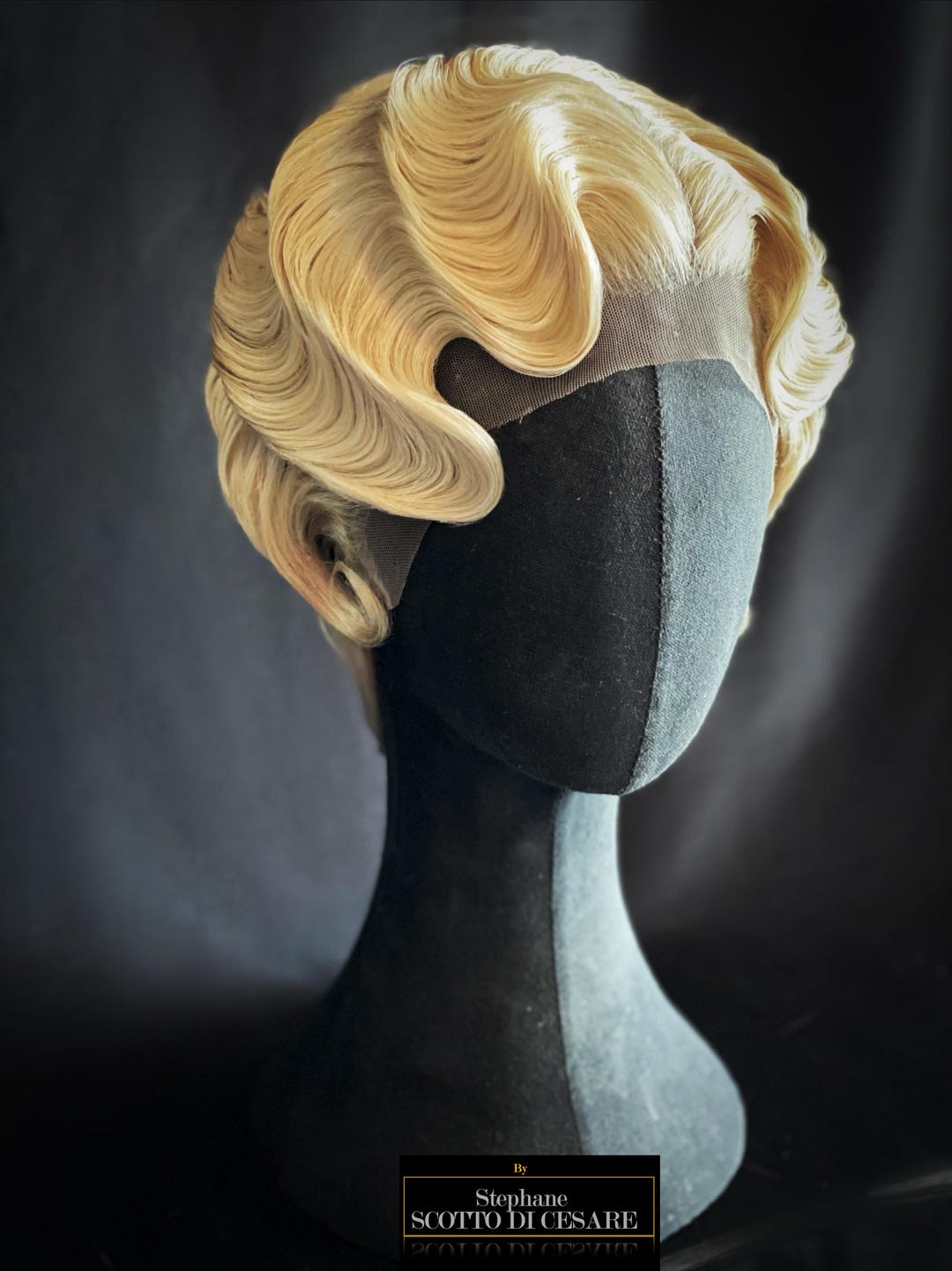 GATSBY BLONDE Hollywood Retro Wig With Finger Waves. Cinema Icon ...