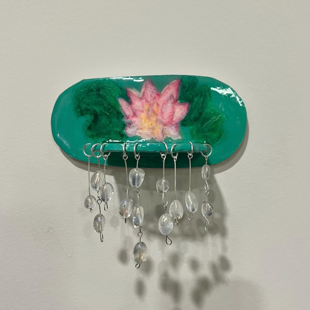 Lotus Flower Wall Candleholder, Dew Drop Sconce Handmade - Etsy