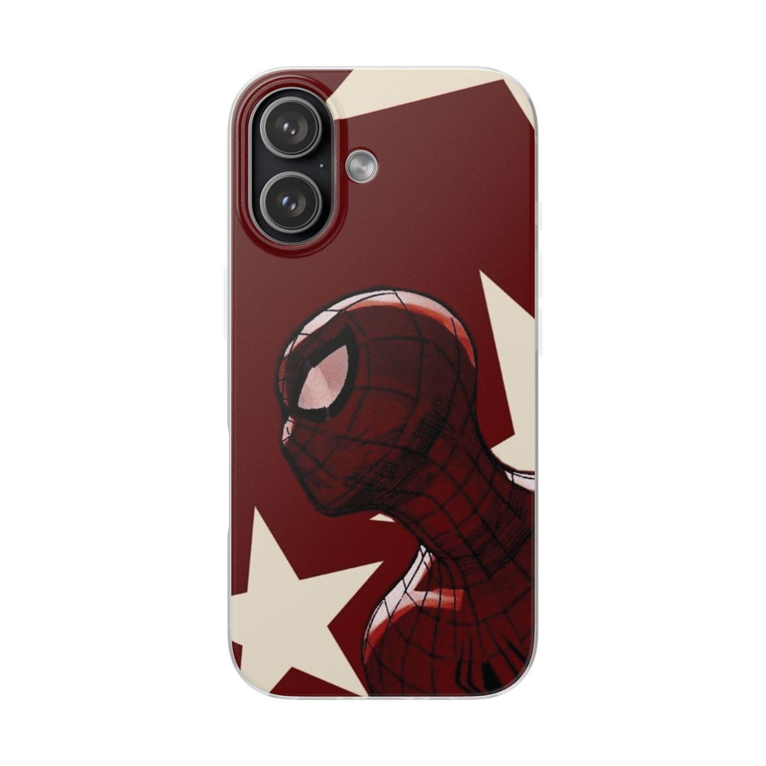 Spiderman Hero Phone Case | Flexi Case, Star Background - Etsy