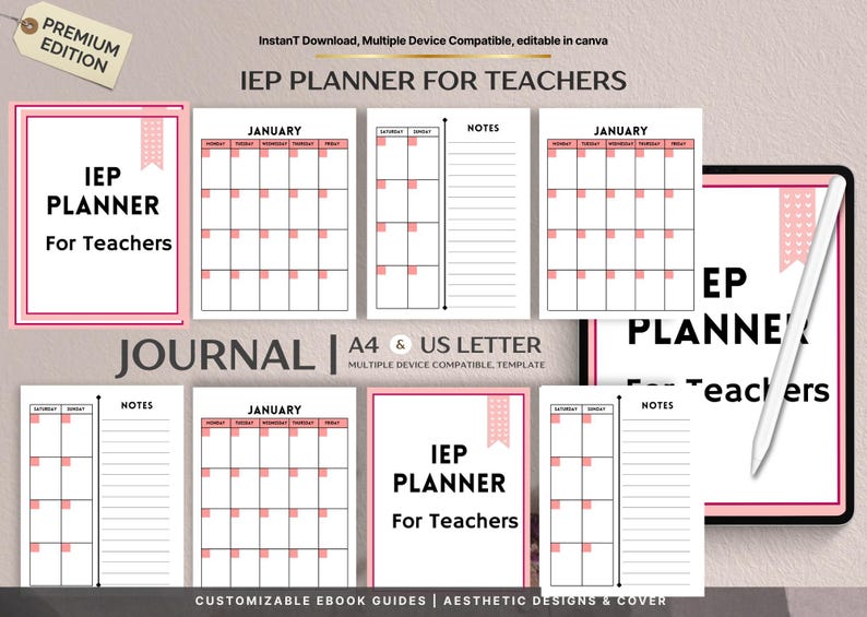 IEP Planner for Teachers, Printable Special Education Organizer ...
