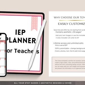 IEP Planner for Teachers, Printable Special Education Organizer ...