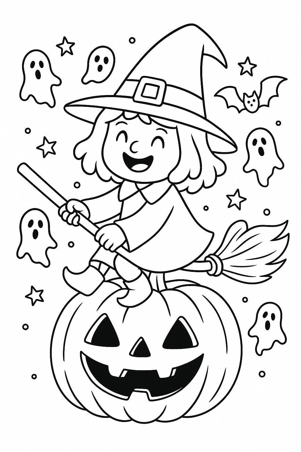 Halloween Coloring Book - Etsy