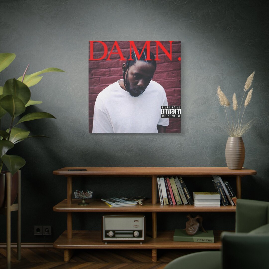 Kendrick Damn Album Cover Matte Canvas Wall Art - Etsy