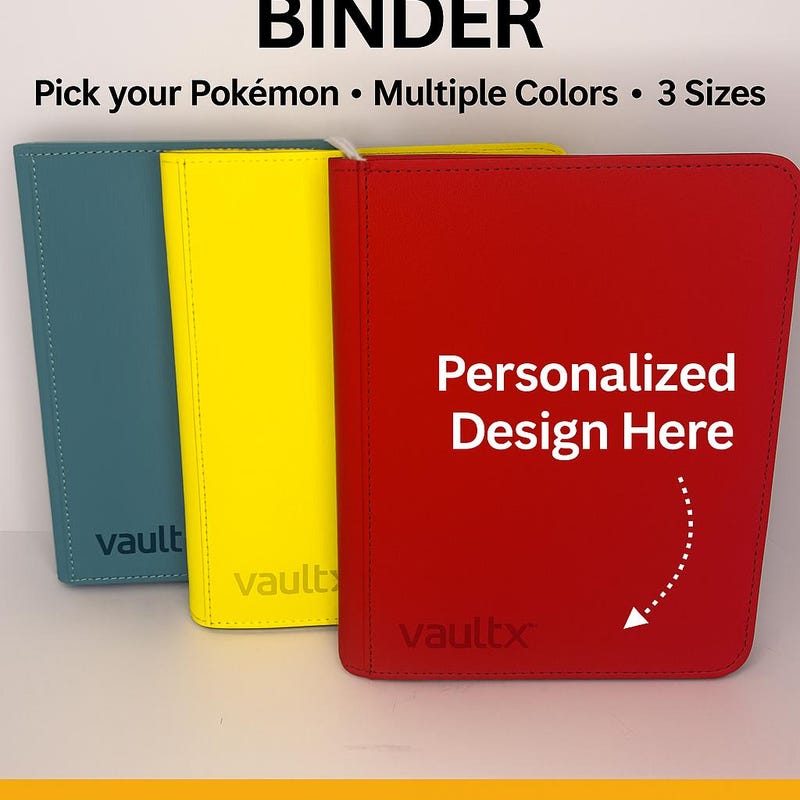 Custom Pokemons Cards Binder - Etsy
