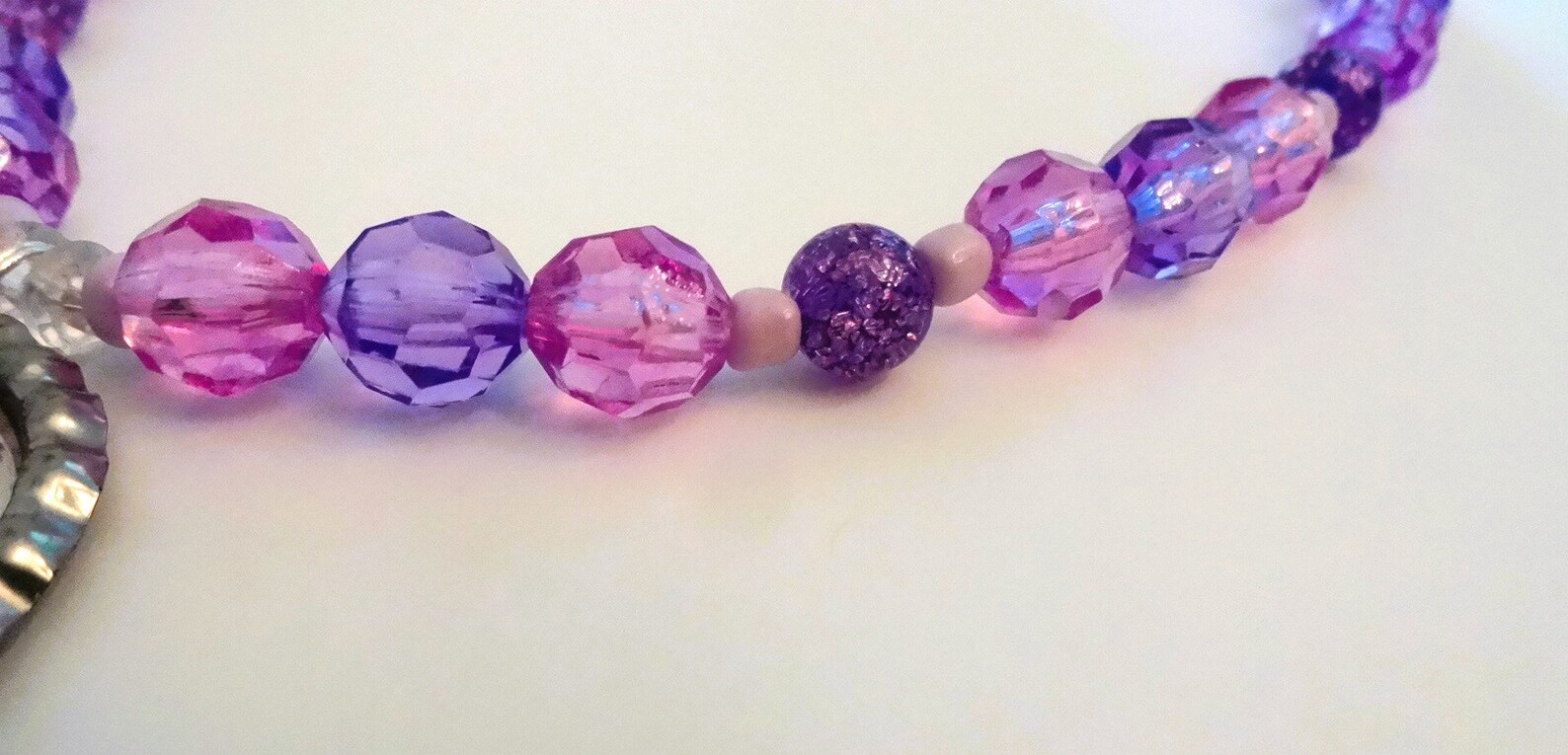 Rainbow Rangers Lavender Laviolette Beaded Kids Necklace - Etsy