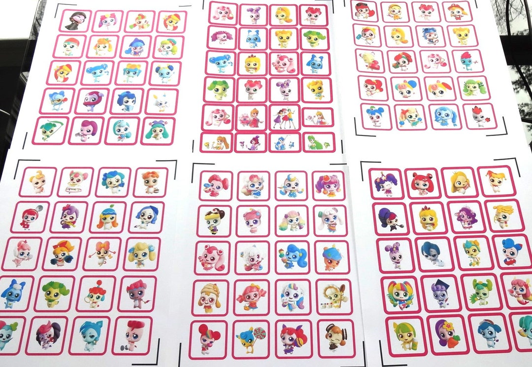 Catch Teenieping Set of 124 Stickers Peel and Stick Craft Favors Ready ...