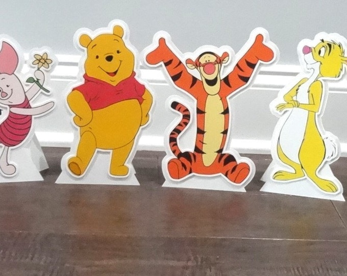 Winnie the Pooh Bear Stand up Characters Centerpiece Birthday ...