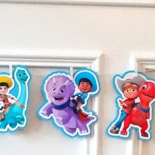 Dino Ranch Birthday Banner Dino Ranch Decoration - Etsy