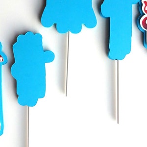 Number Blocks Set of 12 Cupcake Toppers Birthday Heavy - Etsy