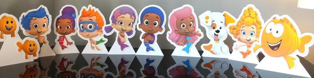 Bubble Guppies Stand up Characters Centerpiece Birthday Party - Etsy