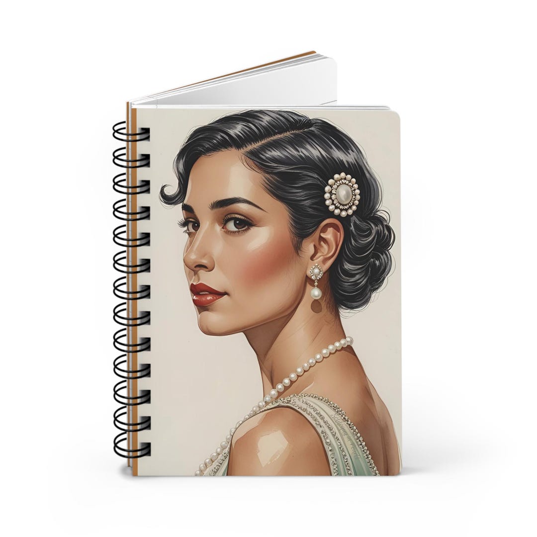 1920's Inspired Writing Journal, Spiral Bound Writing Notebook - Etsy
