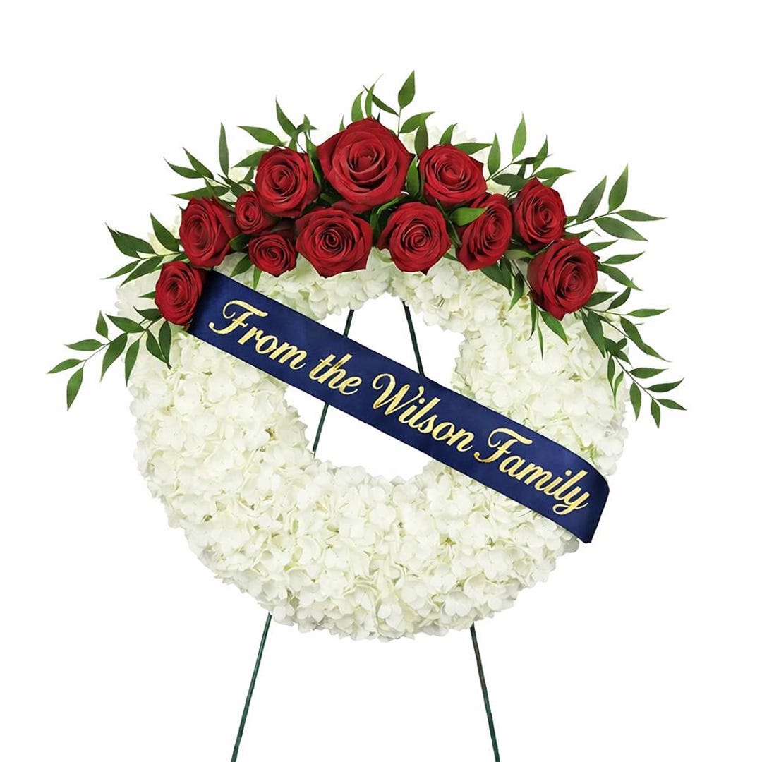 Personalized Funeral Ribbon/sash – Custom Memorial Sash, Sympathy ...