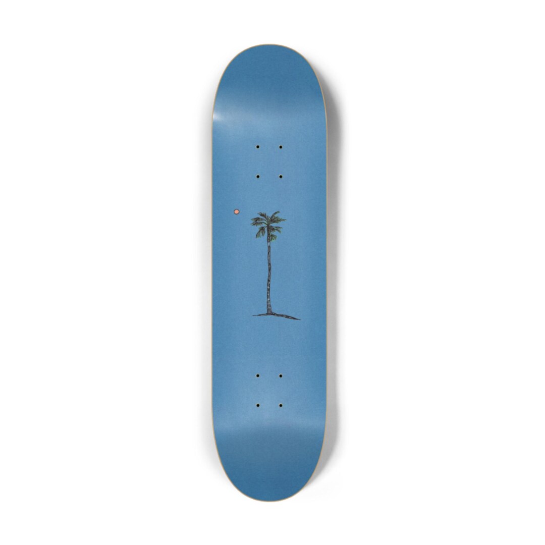 Minimalist Palm Tree Skateboard Deck – Coastal Wall Art - Etsy