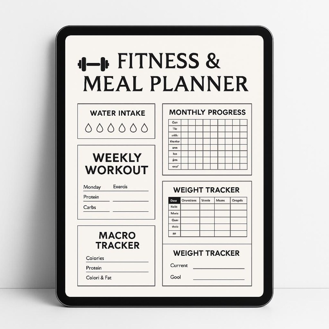 Hardcore Fitness Meal Planner | Daily & Weekly Workout Nutrition ...