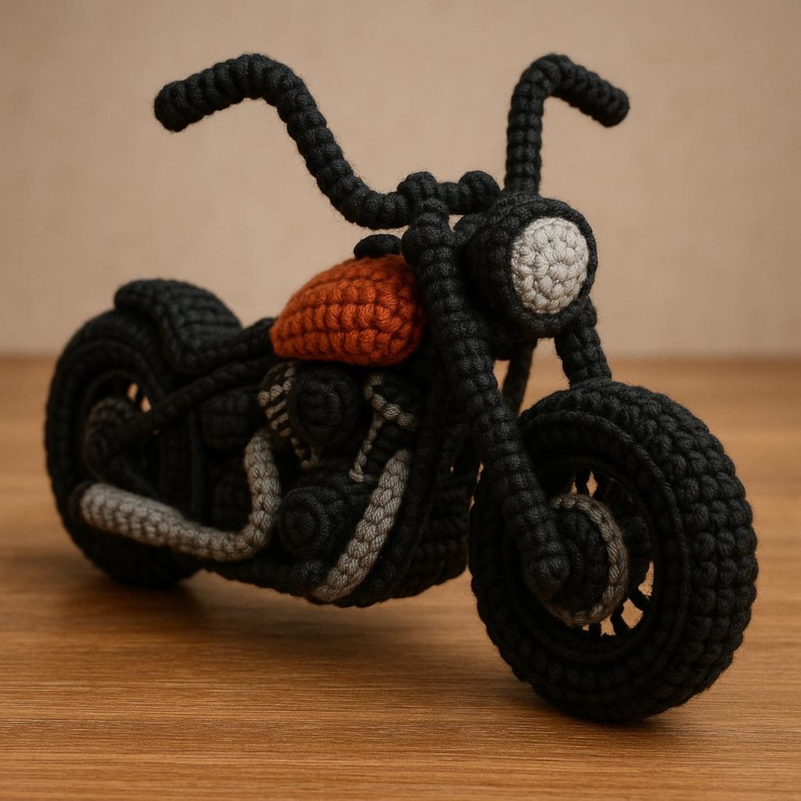 Realistic Crochet Motorcycle Pattern – Biker Style Amigurumi PDF ...