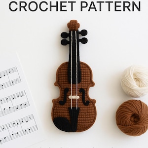 Amigurumi Violin Crochet Pattern PDF | Advanced Step-by-step Plush ...