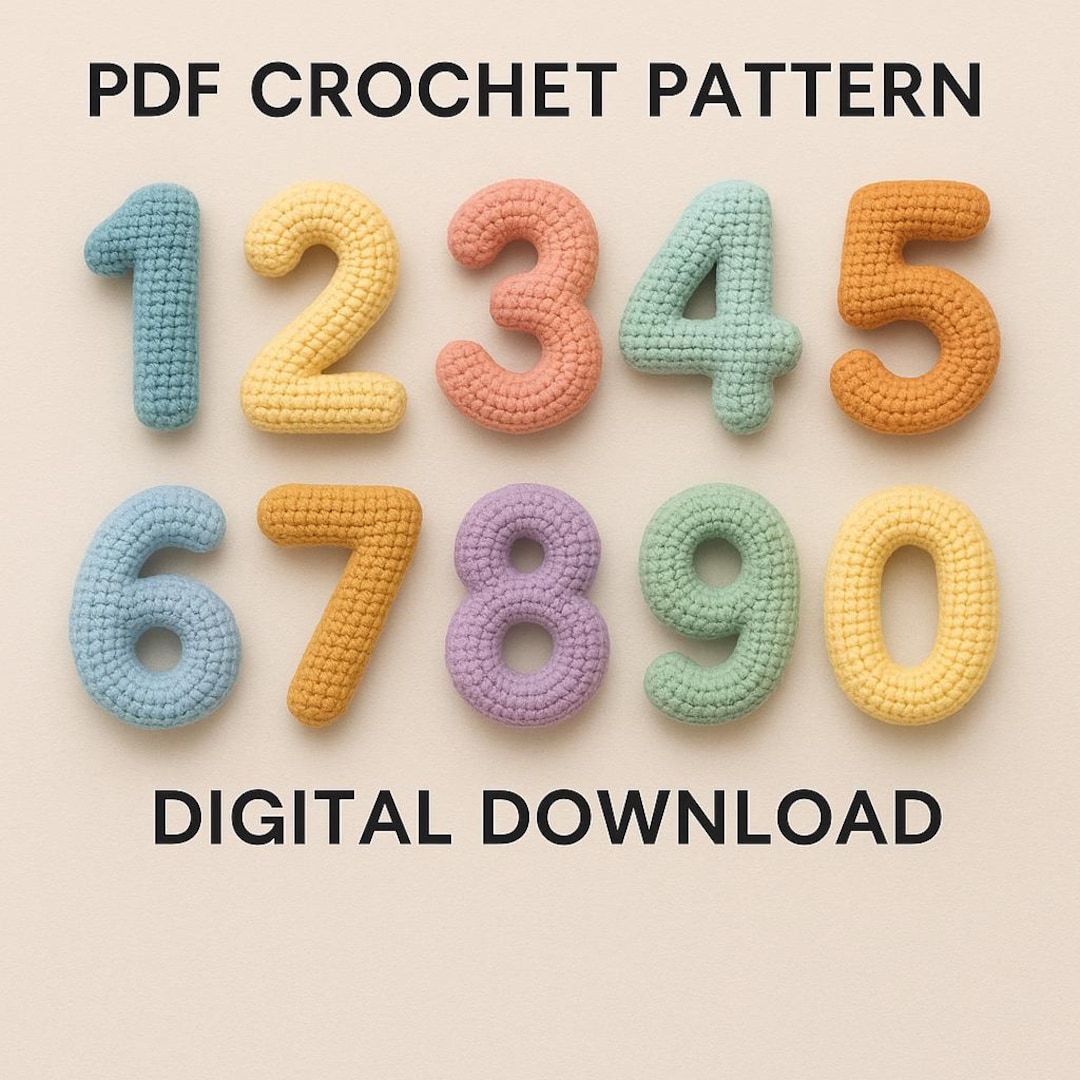 Amigurumi Numbers 0-9 Crochet Pattern PDF | Educational Toy Tutorial ...