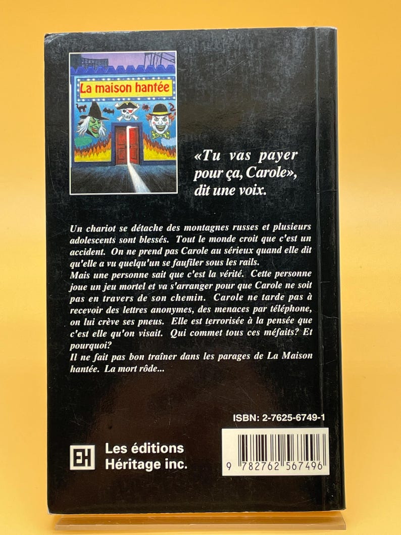 Frissons #11 : Terreur à Saint-louis by Diane Hoh (1995). Vintage ...