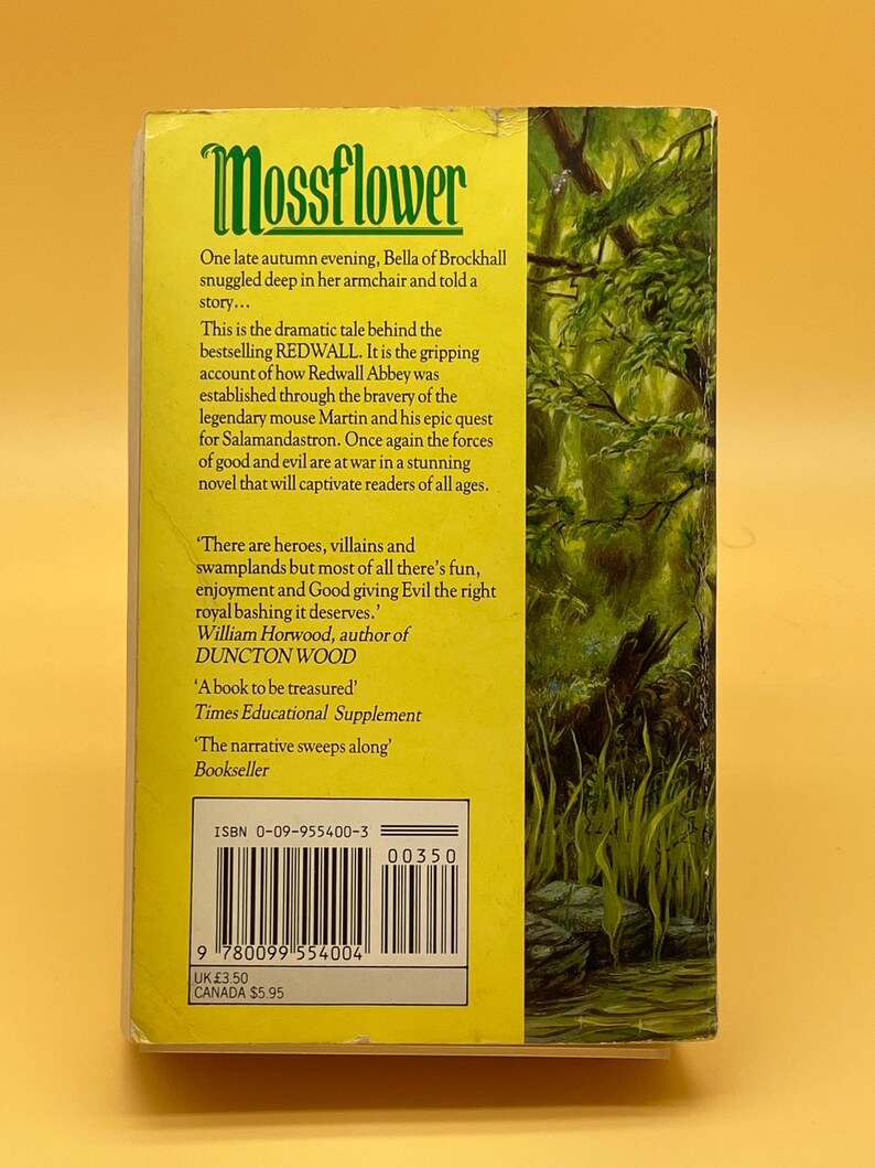 Mossflower by Brian Jacques (1988). Vintage Fantasy Paperback. - Etsy