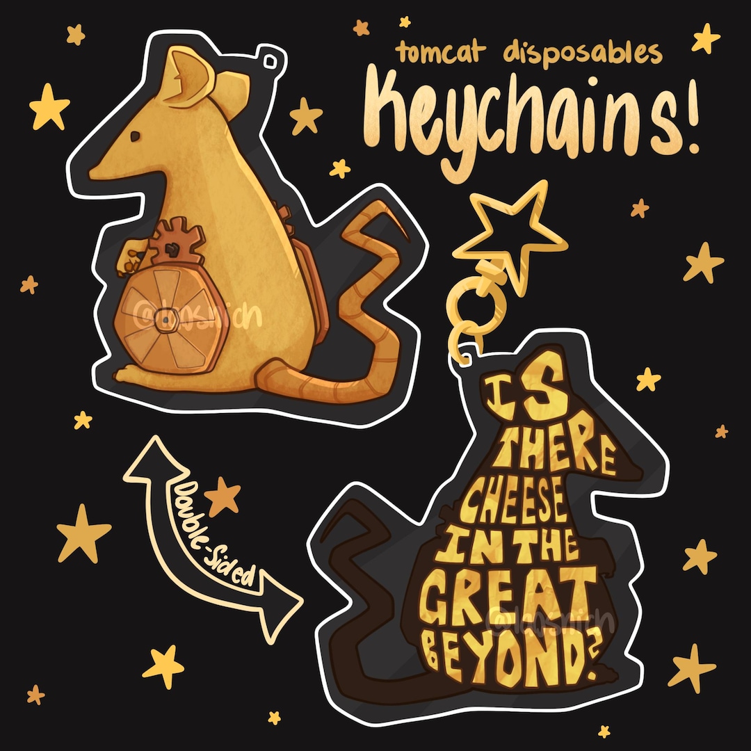 Tomcat Disposables Will Wood Inspired Keychain! Double-sided - Etsy