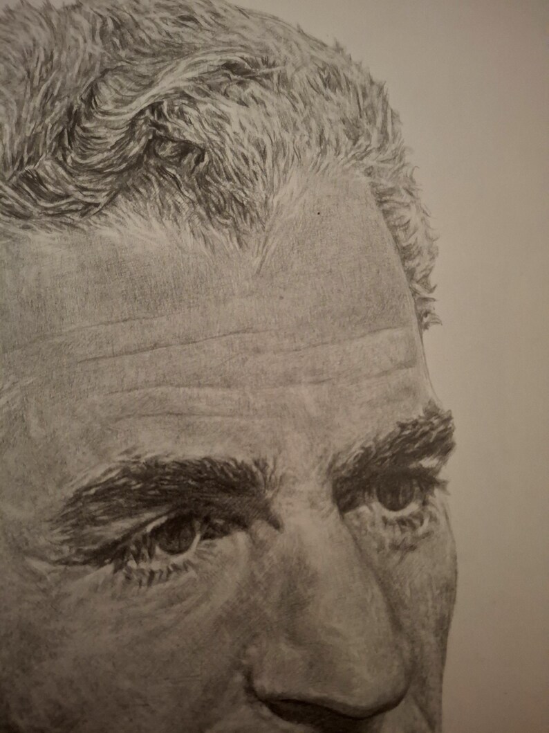 Original Portrait Drawing, Shah of Iran, Mohammadreza Shah Pahlavi - Etsy