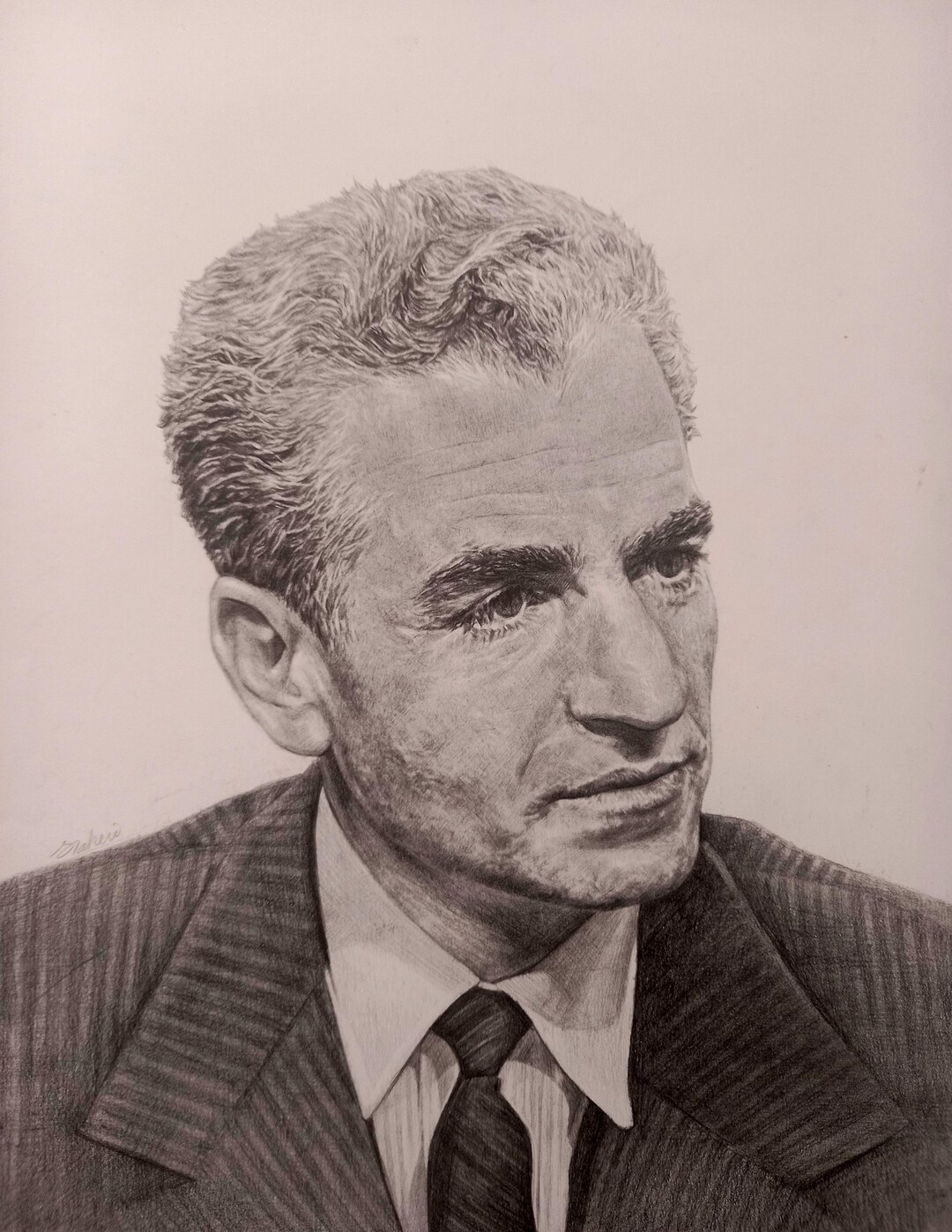 Original Portrait Drawing, Shah of Iran, Mohammadreza Shah Pahlavi - Etsy