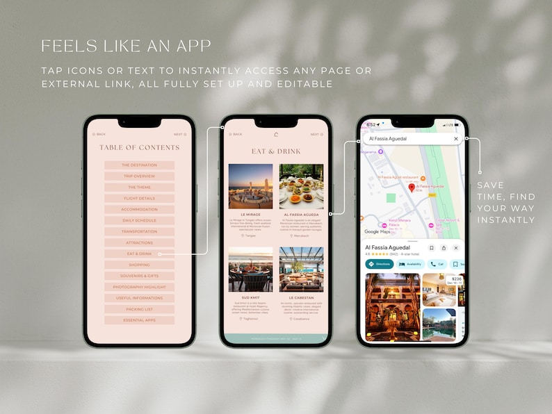 Travel Itinerary Template | Morocco Trip Planner | Travel Guide ...