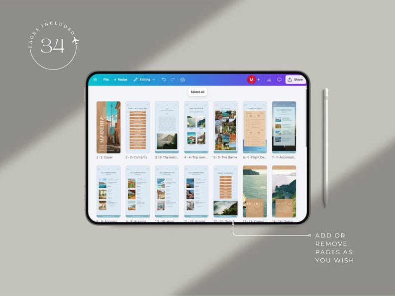 Travel Itinerary Template | Madeira Trip Planner | Travel Guide ...